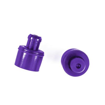 China EPDM FKM FFKM Rubber Stopper 30mm 32mm 40mm Purple Rubber Bung for Lab Sealing for sale