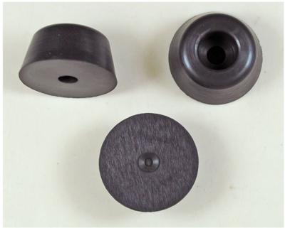 China FKM FPM Tapered Rubber Stopper with Hole Lab Plug 20-90 Shore A Custom Sizes for sale