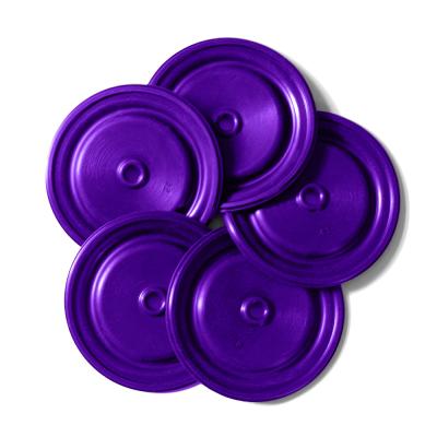 China Custom 90 Shore A Purple Rubber Valve Diaphragm Seal Sulfur Cured for Industrial Use for sale