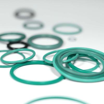 China FVMQ Green O Ring Seal 30 Shore A Neoprene Rubber O Ring KTW WRAS Approved for sale