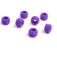 China Custom Waterproof Silicone Rubber Grommets 90 Shore A Purple Washer Seal for sale