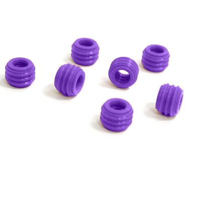 China Custom Waterproof Silicone Rubber Grommets 90 Shore A Purple Washer Seal for sale