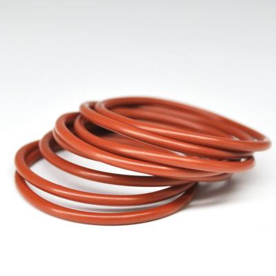 China 20 Shore Orange O Rings EPDM Elastic Rubber Ring Colorful Customize for sale