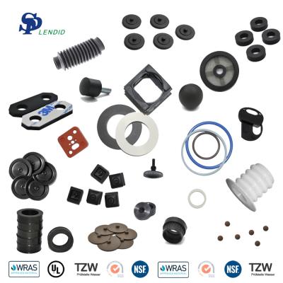 China Custom Epdm Nbr Molded Rubber Parts , OEM Moulded Rubber Gaskets for sale