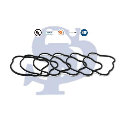 China Custom FKM Silicone HNBR Rubber Seal Gasket IATF16949 NSF 61 UL 157 -70C to 300C for sale