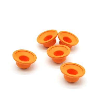 China High Temperature Orange Rubber Seal Silicone FPM Nitrile Custom Rubber Parts 90 Shore A for sale
