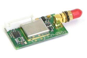 China 10mW 500m GFSK Transmitter & Receiver RF Module, 433Mhz/868Mhz/915Mhz Wireless Data Radio Transceiver for AMR/POS Control HR-1022 for sale
