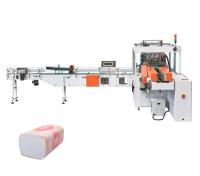 China Xinyun Automatic Facial Tissue Production Line 120 Cuts/Min Vacuum Adsorption Folding for sale