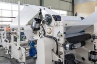 China Xinyun Vacuum Adsorption Facial Tissue Paper Making Machine Helical Blade Shear 2-14 Lines for sale