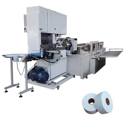 China 15KW PLC Control Jumbo Roll Log Saw Cutting Machine 150-250mm for Toilet Paper for sale