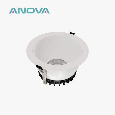 China Plastic Anti Glare Recessed LED Downlight Recycled Ocean Bound Recessed Downlight for sale