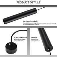 China Black 20cm Cylinder Pendant Spotlight Surface Hanging Pendant Light for sale