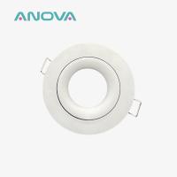 China Angle Adjustable MR16 Downlight Frame Renewable Material Downlight Enclosure for sale
