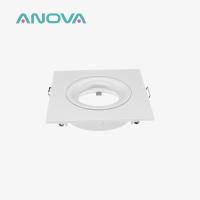 China Renewable Material GU10 Downlight Housing Square Tilted MR16 Downlight Housing for sale