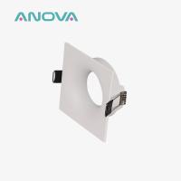 China Fixed Anti Glare Downlight Frames Recycled Ocean Plastic Gu10 Downlight Frame for sale