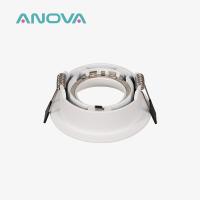 China White Round Downlight Enclosure 68mm Recessed Can Light Housing for sale