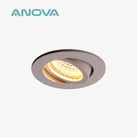 China Eco Friendly MR16 Downlight Housing Bamboo Fiber 25 Degree Tilted Recessed Light Housing for sale