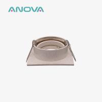 China Bamboo Fiber Downlight Enclosure Square Recessed MR16 Downlight Housing for sale