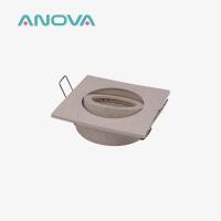 China Bamboo Fiber Downlight Enclosure Square Recessed MR16 Downlight Housing for sale