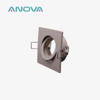China Bamboo Fiber Downlight Enclosure Square Recessed MR16 Downlight Housing for sale