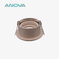 China Adjustable Tilt Mr16 Recessed Lighting Housing Round 68mm Cutout Downlight Enclosure for sale