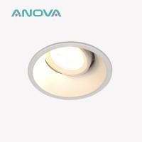 China Commercial Adjustable Anti-Glare GU10 Recessed Spotlight Downlight Frame for sale
