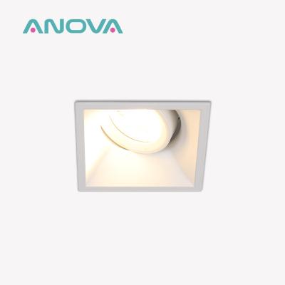 China GU10 Recessed Spotlight And Downlight Adjustable Anti-Glare Housing For Commercial for sale