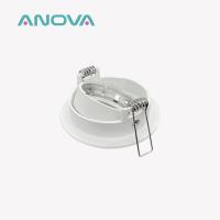 China Architectural Die-Cast Aluminum Recessed Spotlight Frame With 20° Tilt And Bi-Directional Rotation for sale