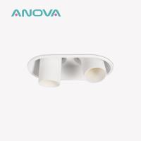 China Customizable Anti-Glare GU10 Recessed Spotlight Frame Designed For Commercial Spaces for sale