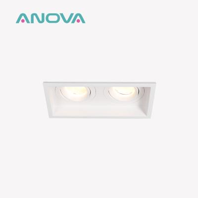 China Versatile Anti-Glare GU10 Recessed Spotlight Frame For Tailored Commercial Lighting Solutions for sale