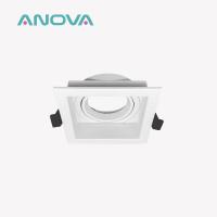 China Aluminum Square Recessed Spotlight 90° Rotation 20° Tilt Deep Anti-Glare For Commercial Lighting for sale