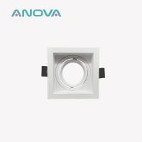 China Aluminum Square Recessed Spotlight 90° Rotation 20° Tilt Deep Anti-Glare For Commercial Lighting for sale
