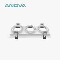 China Aluminum Square Spotlight Anti-Glare 90° Rotation 20° Tilt For Commercial Lighting for sale
