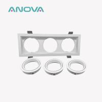China Aluminum Square Spotlight Anti-Glare 90° Rotation 20° Tilt For Commercial Lighting for sale