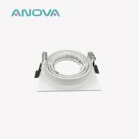 China Commercial Square Recessed Spotlight Frame with 20° Tilt and Rotating Housing for sale
