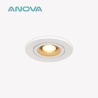 China Recessed Downlight Housing MR16 GU10 With 60mm Hole Die-cast Aluminum Round Frame IP44 Spotlight for sale