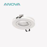 China Recessed Downlight Housing MR16 GU10 With 60mm Hole Die-cast Aluminum Round Frame IP44 Spotlight for sale