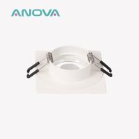 China Recessed Spotlight Frame Round Aluminum 60mm Cut-out MR16 GU10 IP44 Rated for sale