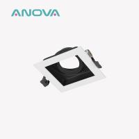 China Anti-Glare GU10 MR16 Commercial Adjustable Recessed Spotlight Downlight Frame for sale