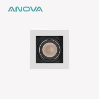 China Anti-Glare GU10 MR16 Commercial Adjustable Recessed Spotlight Downlight Frame for sale