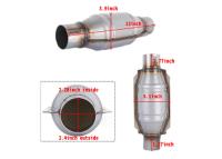 China TWC 2.25'' Ceramic Coating Three Way Catalytic Converter Euro 2 3 4 for sale