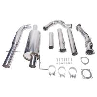China Ss 304 Cat Back Exhaust Automotive Exhaust Pipes Polished for sale