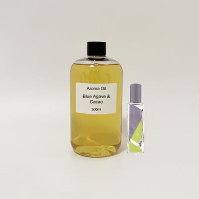 China Blue Agave and Cacao Fragrance Oil - High Concentration IFRA Certified for Cosmetic and Scent Marketing Applications for sale