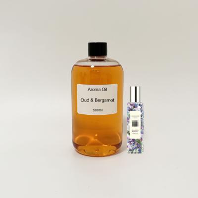 China Oud Bergamot Reed Diffuser Oil 100% Pure Waterless Essential Oil for Hotels and Commercial Scenting for sale