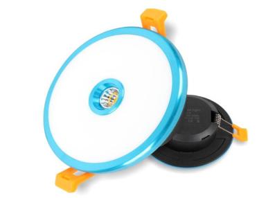 China Round Flush Mount Downlight 6W+6W Jade Double Color For Hallway AC 85 - 265 V for sale