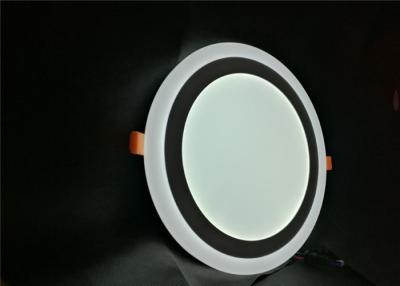 China Recessed  two color round LED panel light special for South America consumers for sale