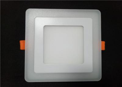 China 6W+3W Square Pink Rim Recessed Two Colour LED Panel Light 900lm Indoor light for sale
