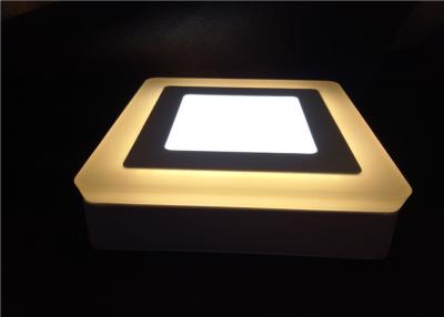 China 9W 3 Mode Square Yellow+white double color Led Panel Light AC85-265V Surface for sale