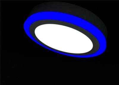 China Commercial IP40 Round 240mm SMD AC Double Color Surface LED Panel Light 24W for sale
