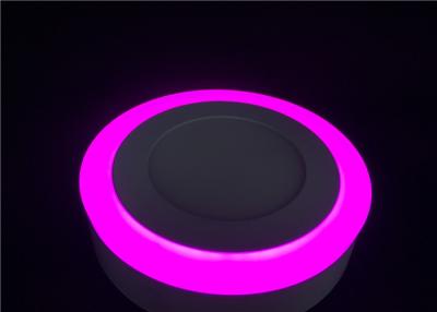 China 12+4W Surface Double Color Flat Panel LED Lights Pink Edge Lit Ceiling light for sale